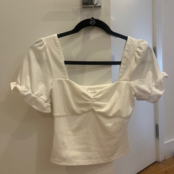 Tops | Privacy Please Scrunched Top | Poshmark